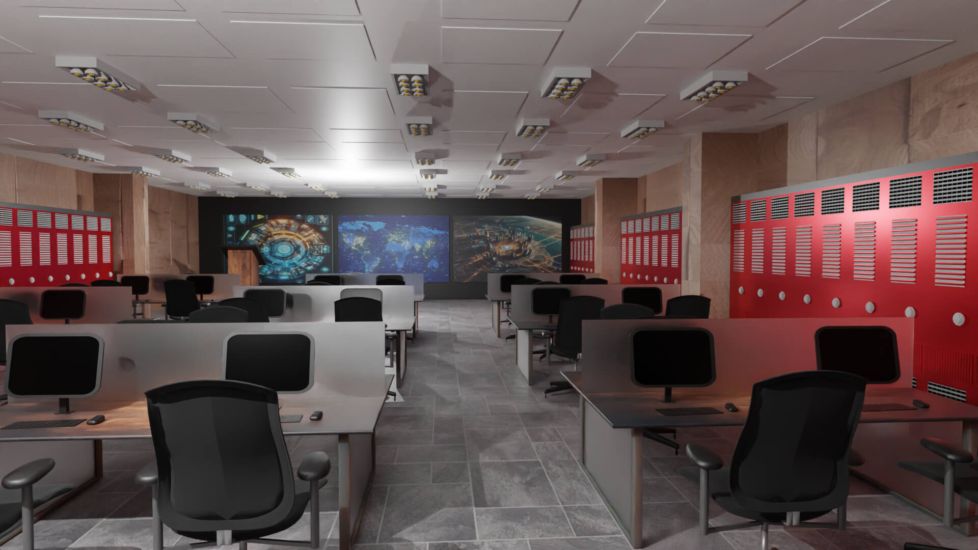 Mission Control Center - 3D Model by militarymodels99