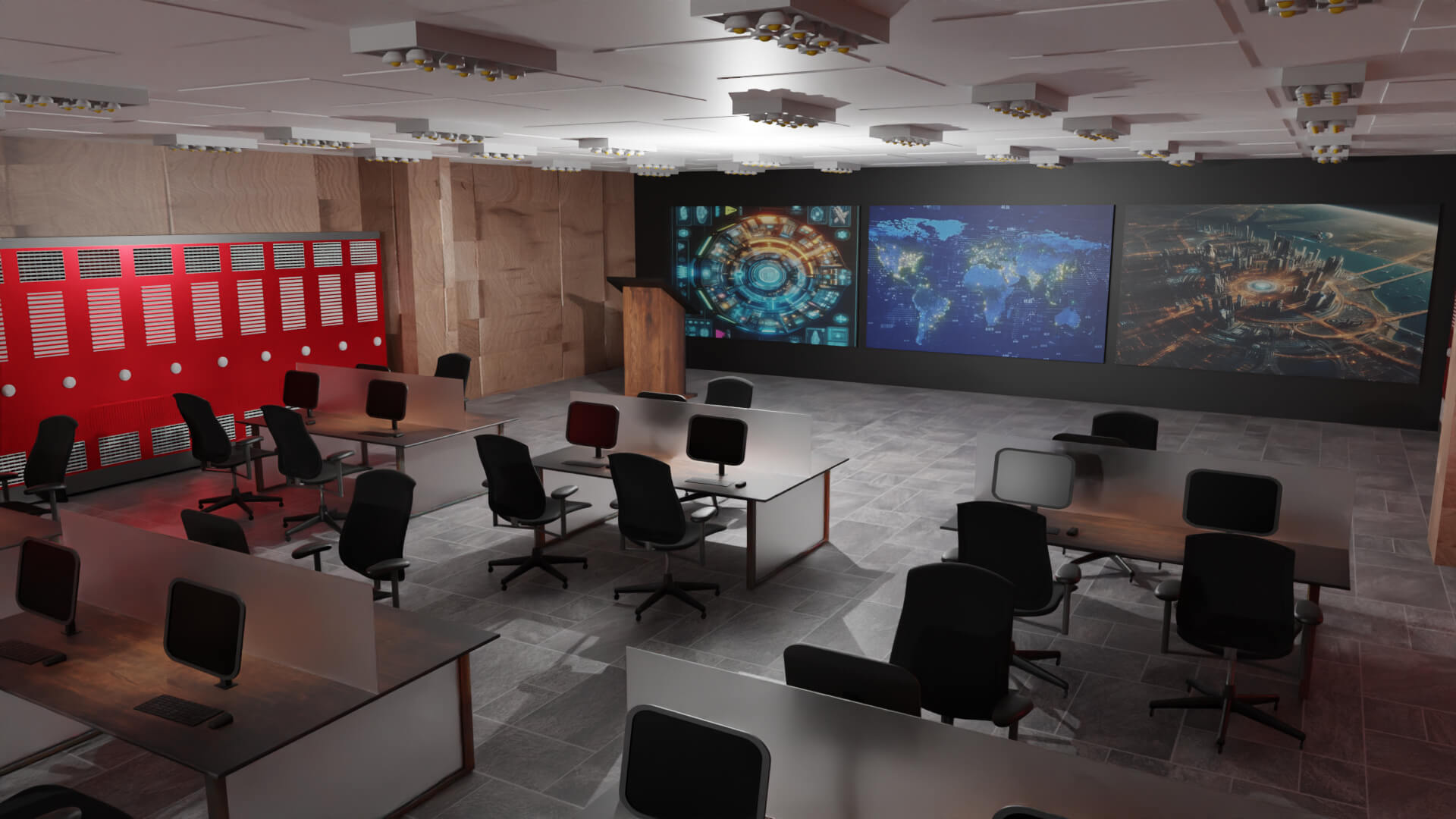 Mission Control Center - 3D Model by militarymodels99