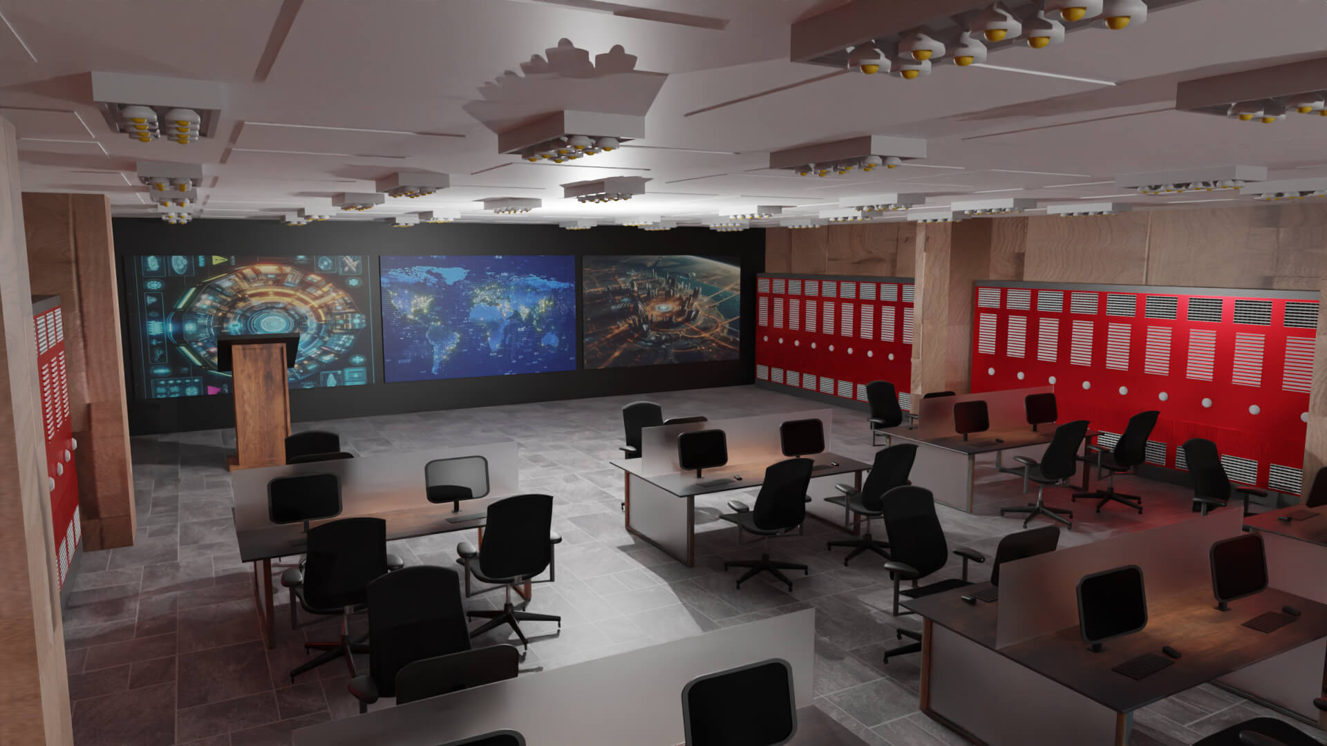 Mission Control Center - 3D Model by militarymodels99