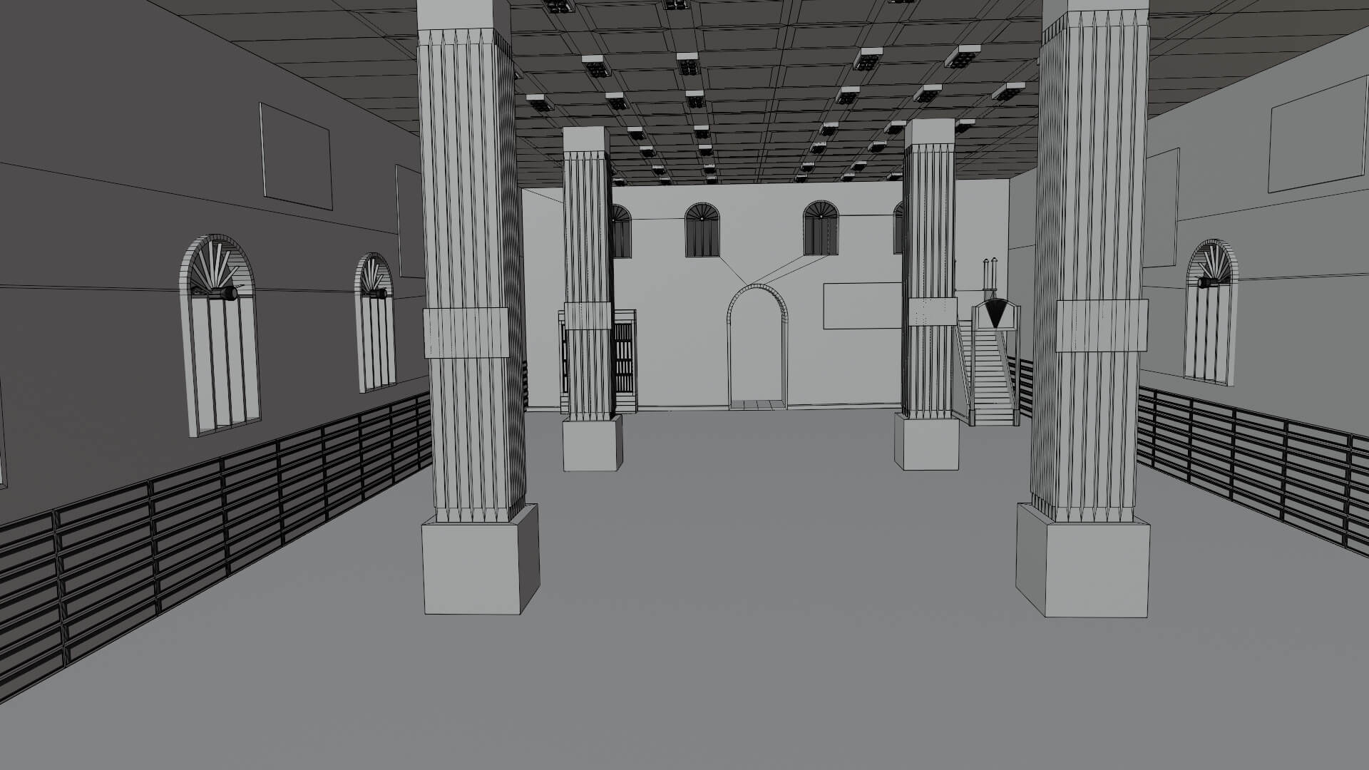 Mosque Interior - 3D Model by militarymodels99