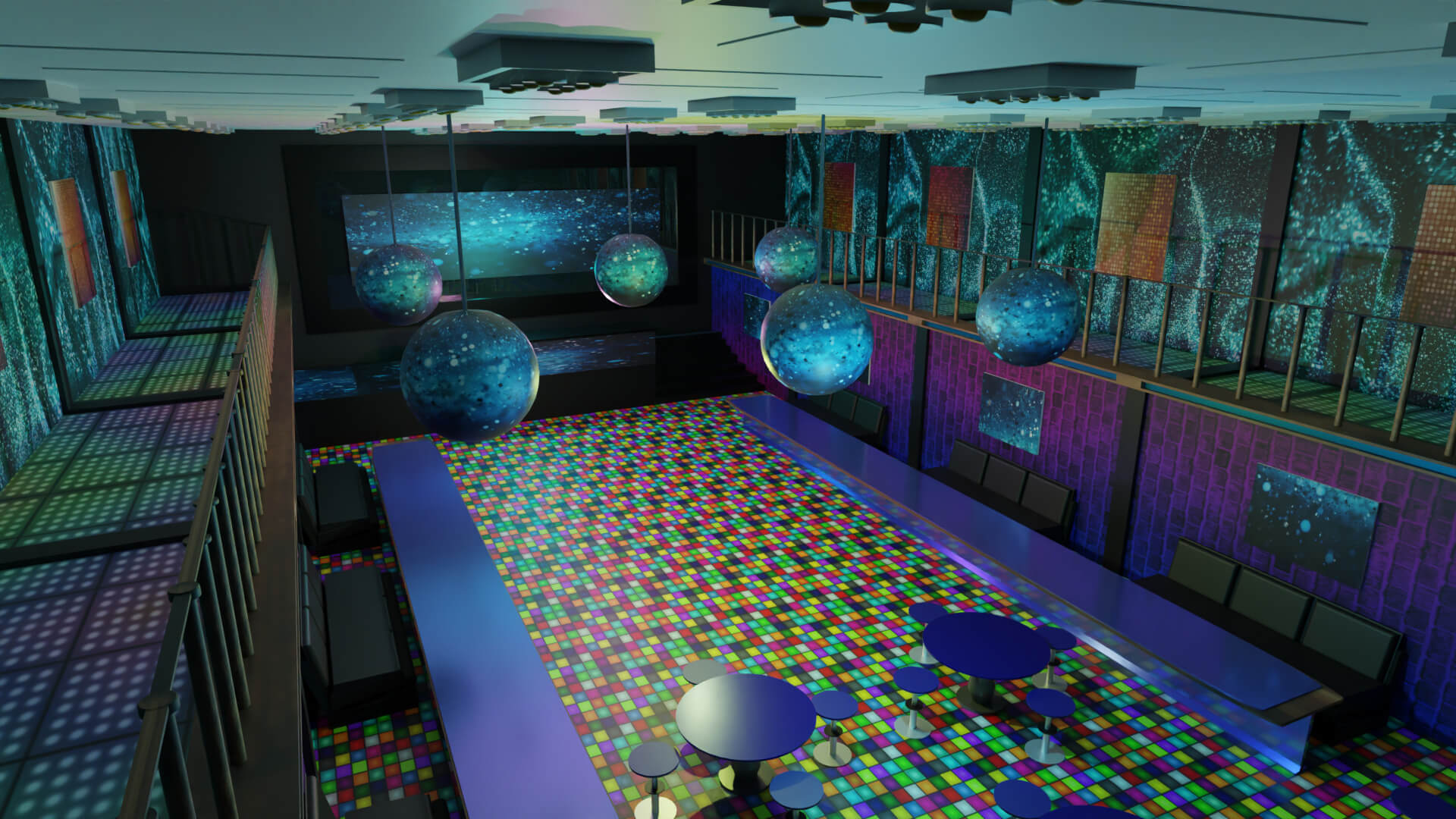 Nightclub Interior - 3D Model by militarymodels99