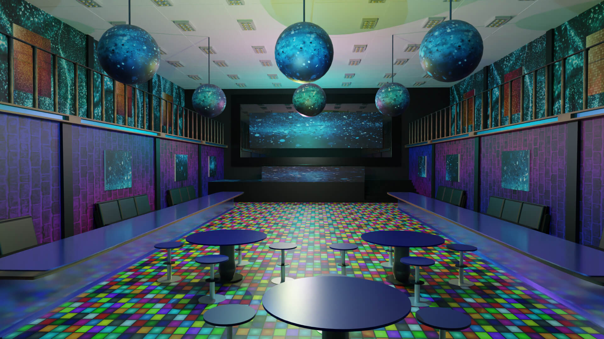 Nightclub Interior - 3D Model by militarymodels99