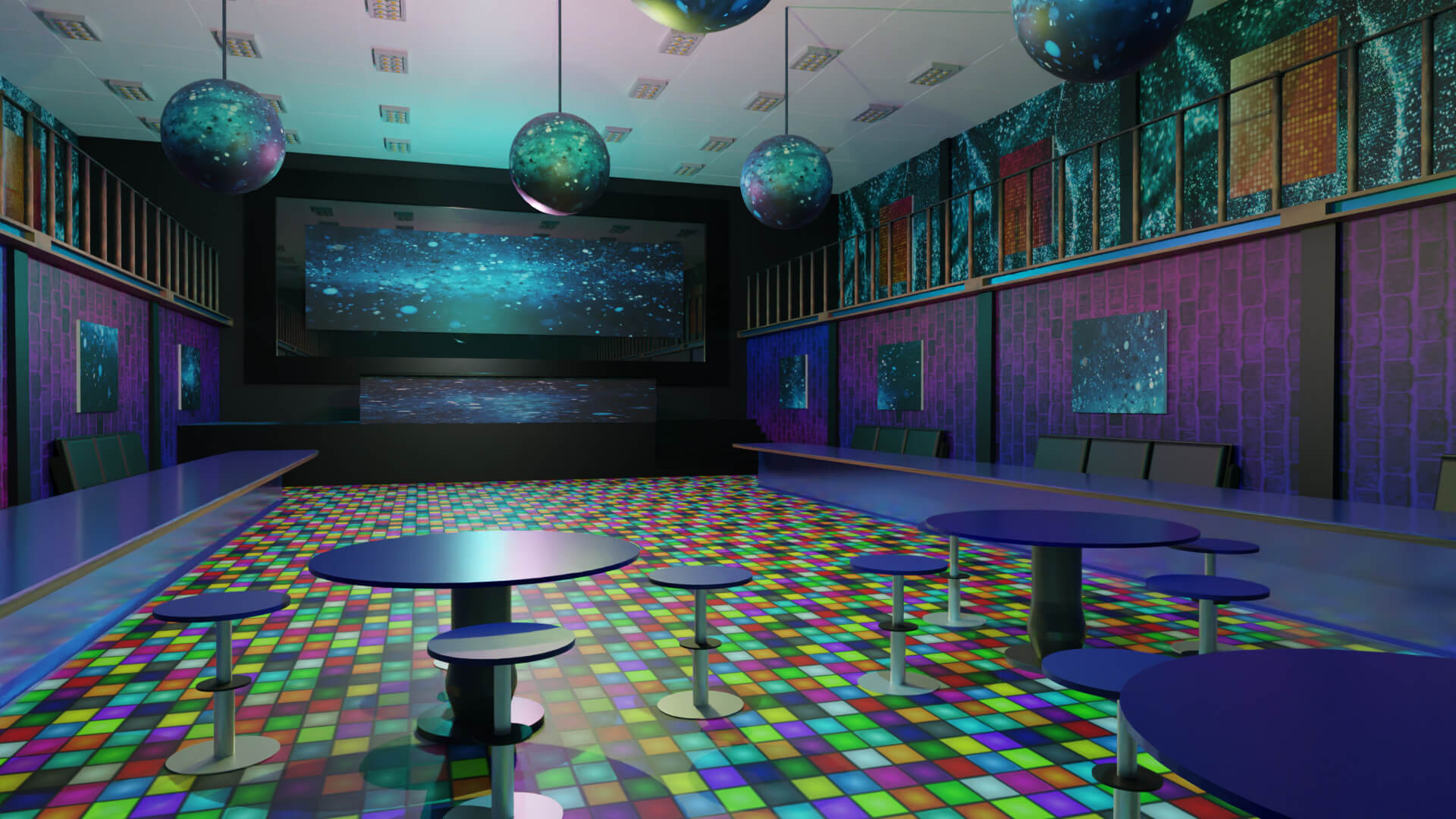 Nightclub Interior - 3D Model by militarymodels99