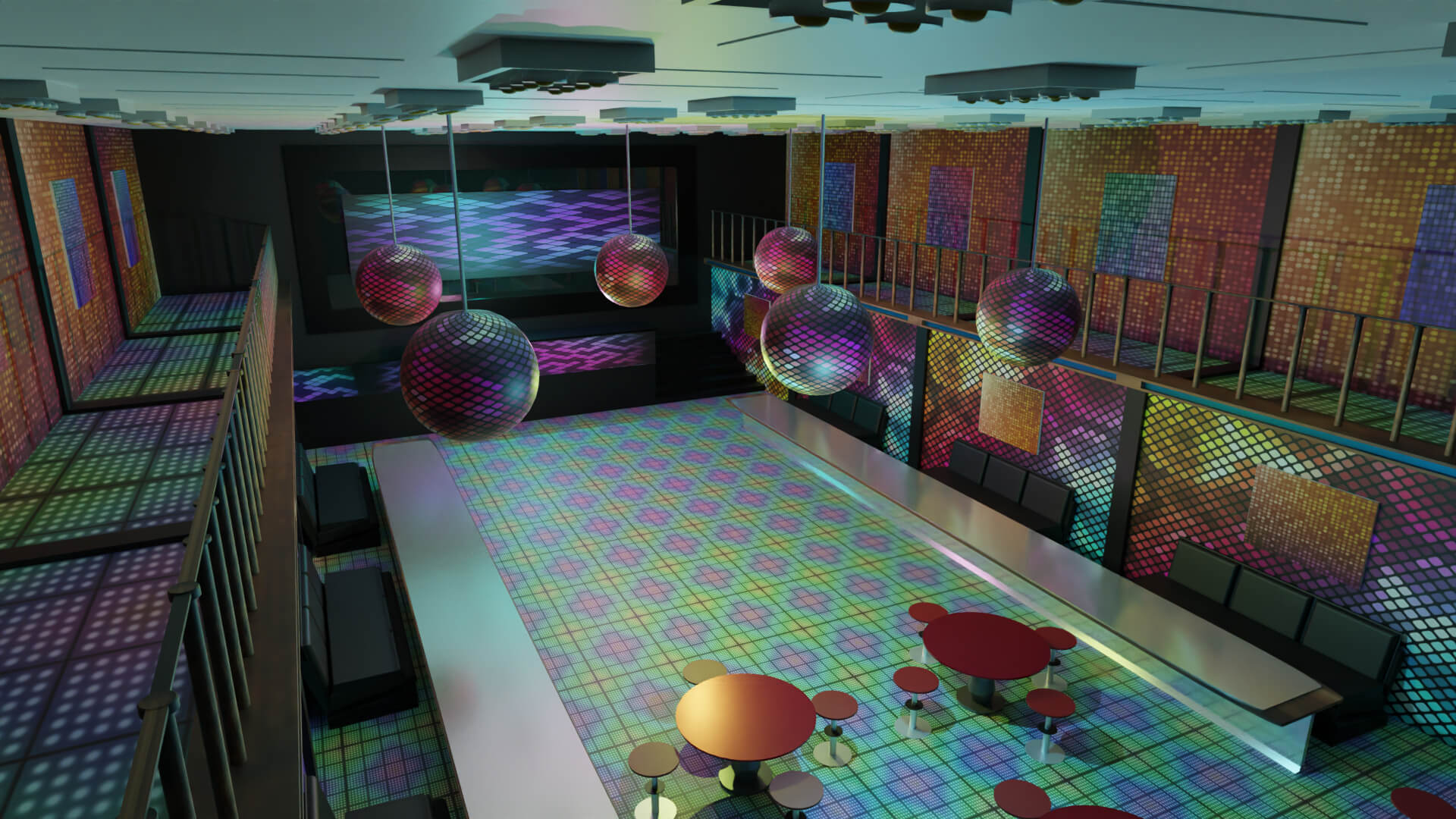 Nightclub Interior - 3D Model by militarymodels99