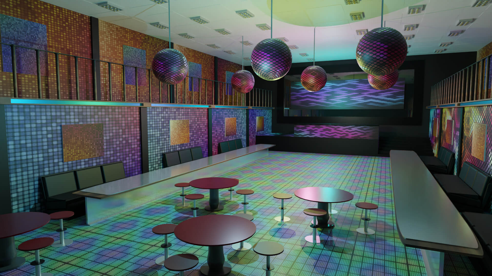 Nightclub Interior - 3D Model by militarymodels99