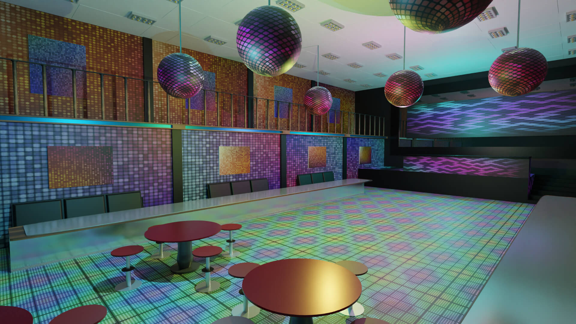 Nightclub Interior - 3D Model by militarymodels99