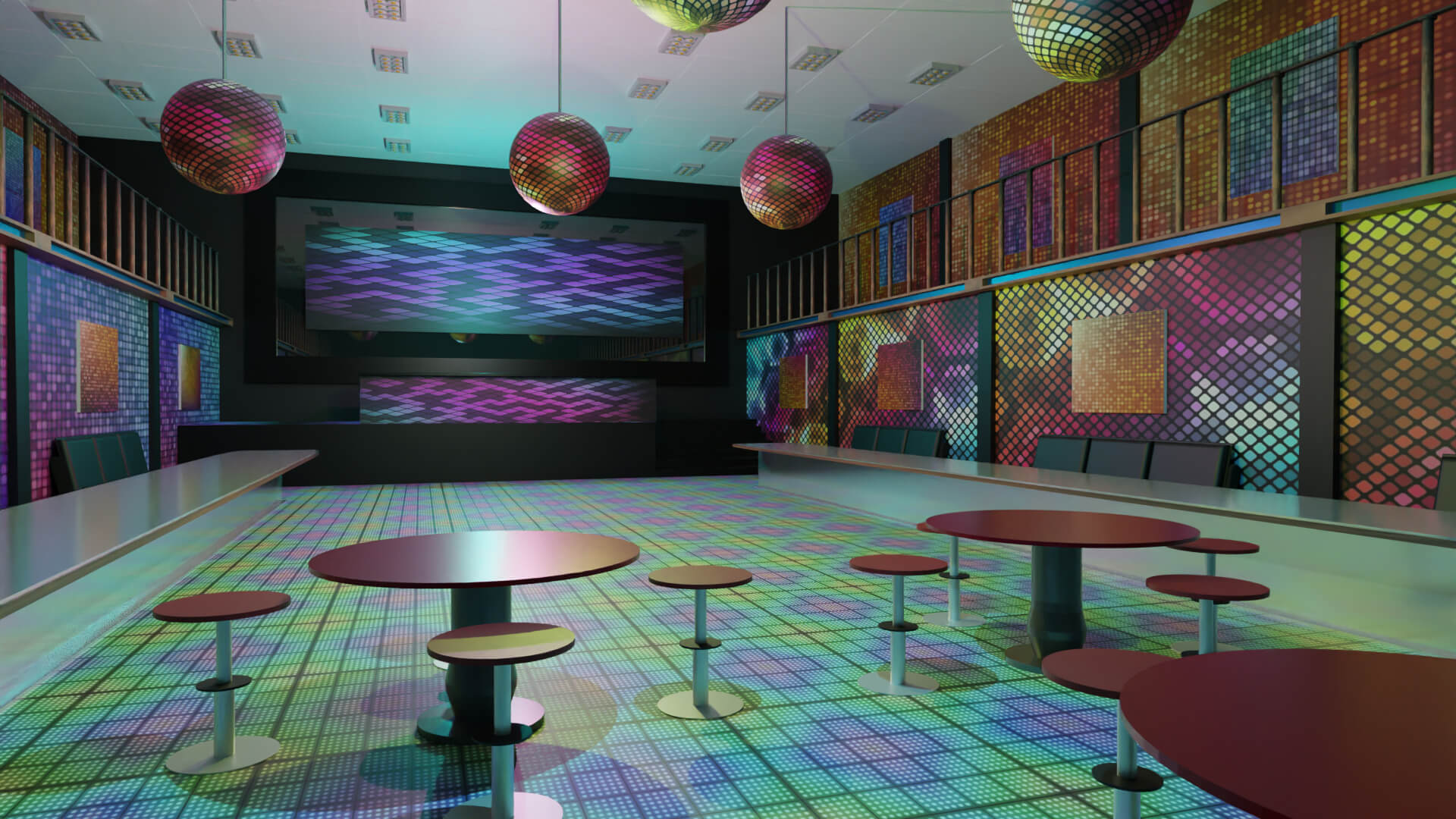 Nightclub Interior - 3D Model by militarymodels99