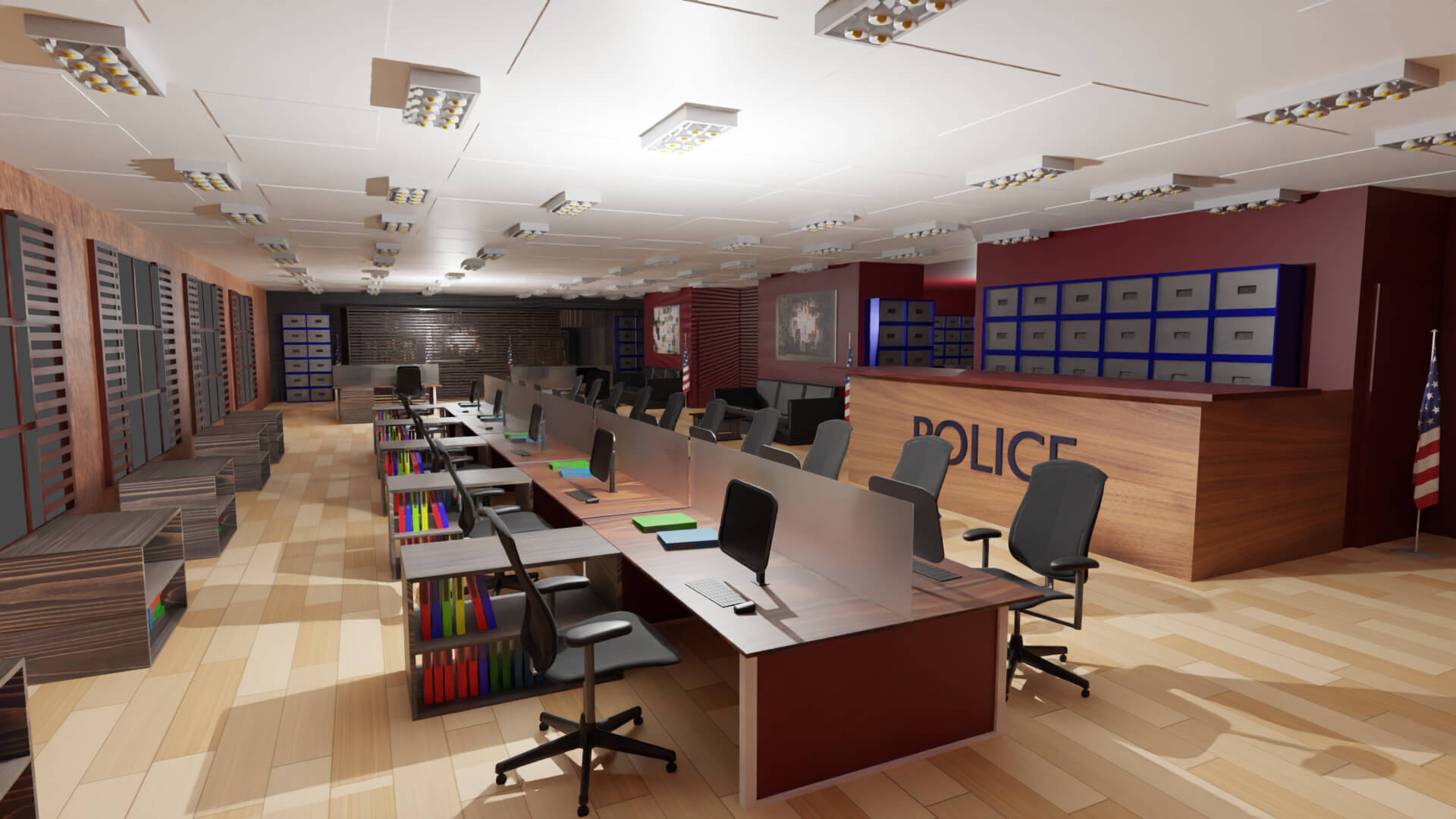 Police Station - 3D Model by militarymodels99