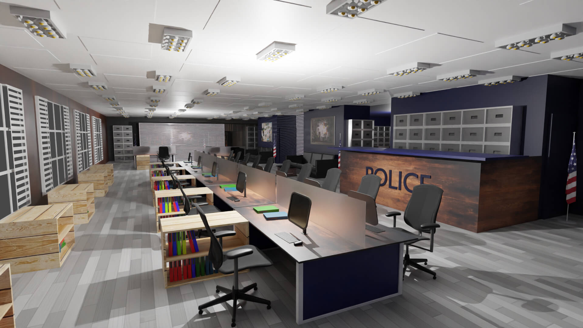 Police Station - 3D Model by militarymodels99