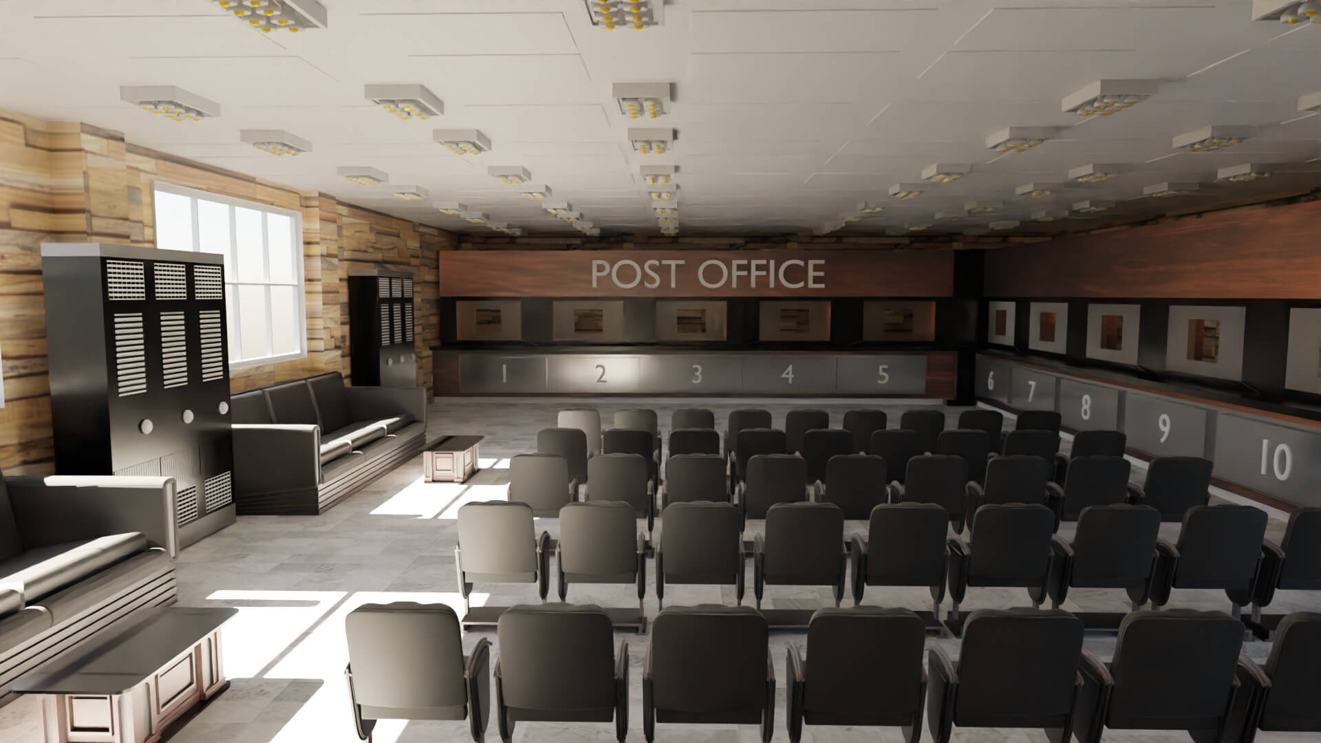 Post Office Interior - 3D Model by militarymodels99