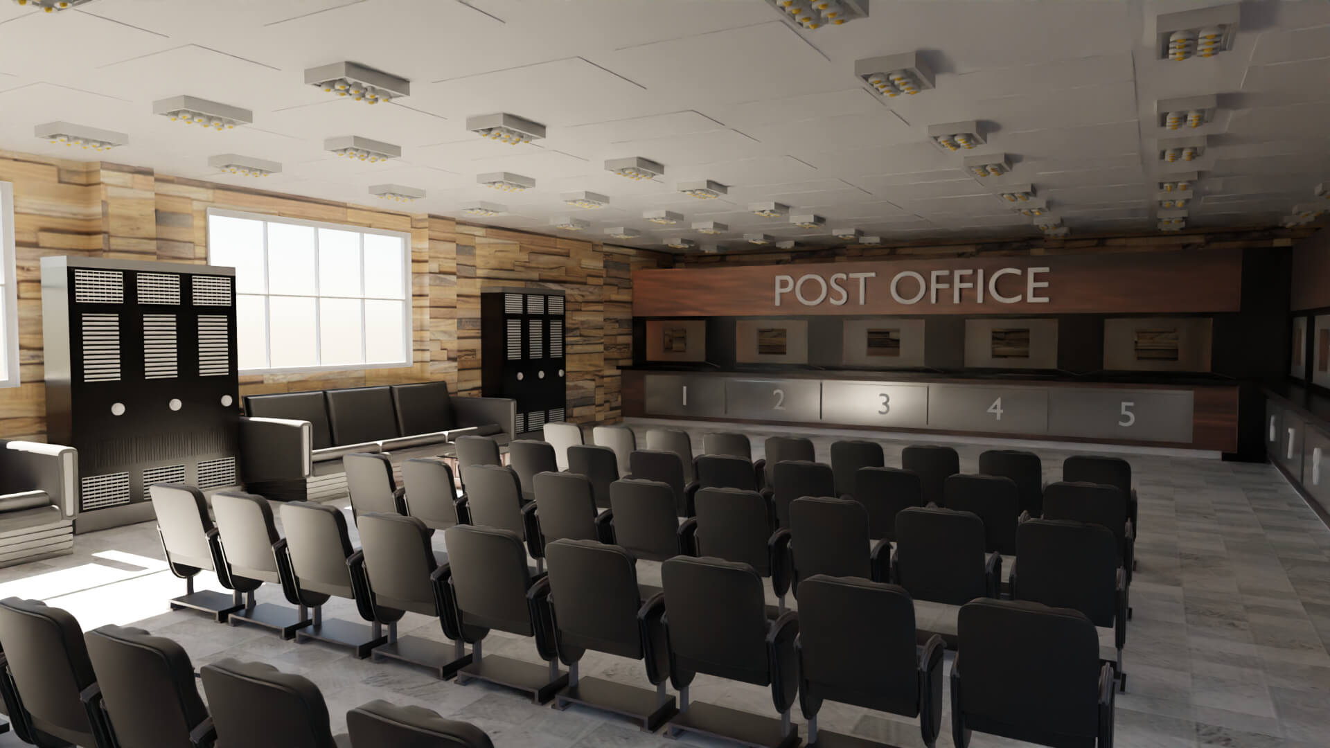 Post Office Interior - 3D Model by militarymodels99