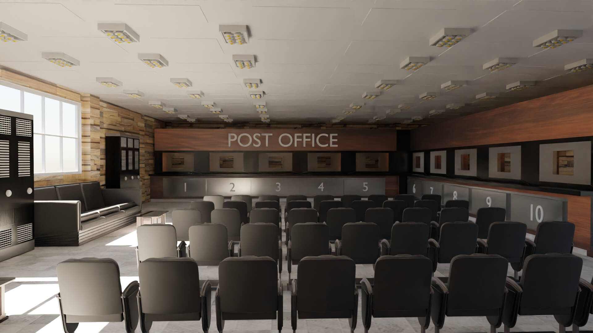 Post Office Interior - 3D Model by militarymodels99