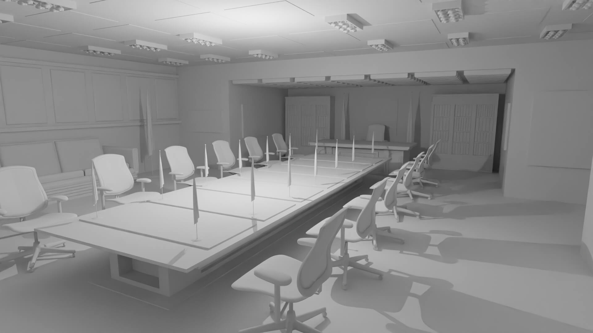 President Office No Material - 3D Model by militarymodels99