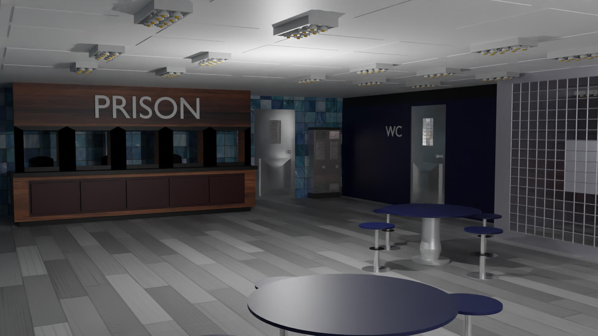 Prison Interior - 3D Model by militarymodels99