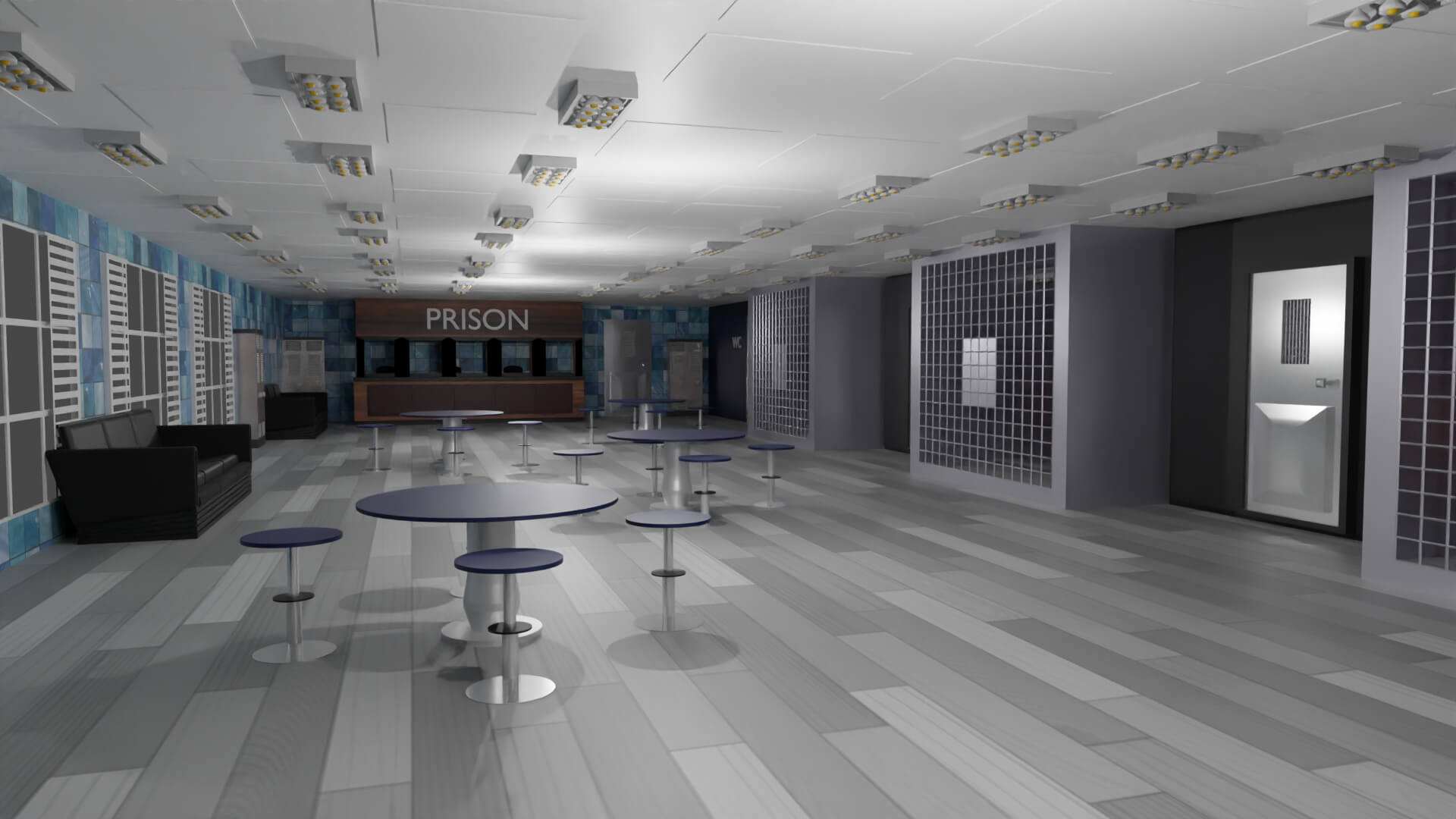 Prison Interior - 3D Model by militarymodels99