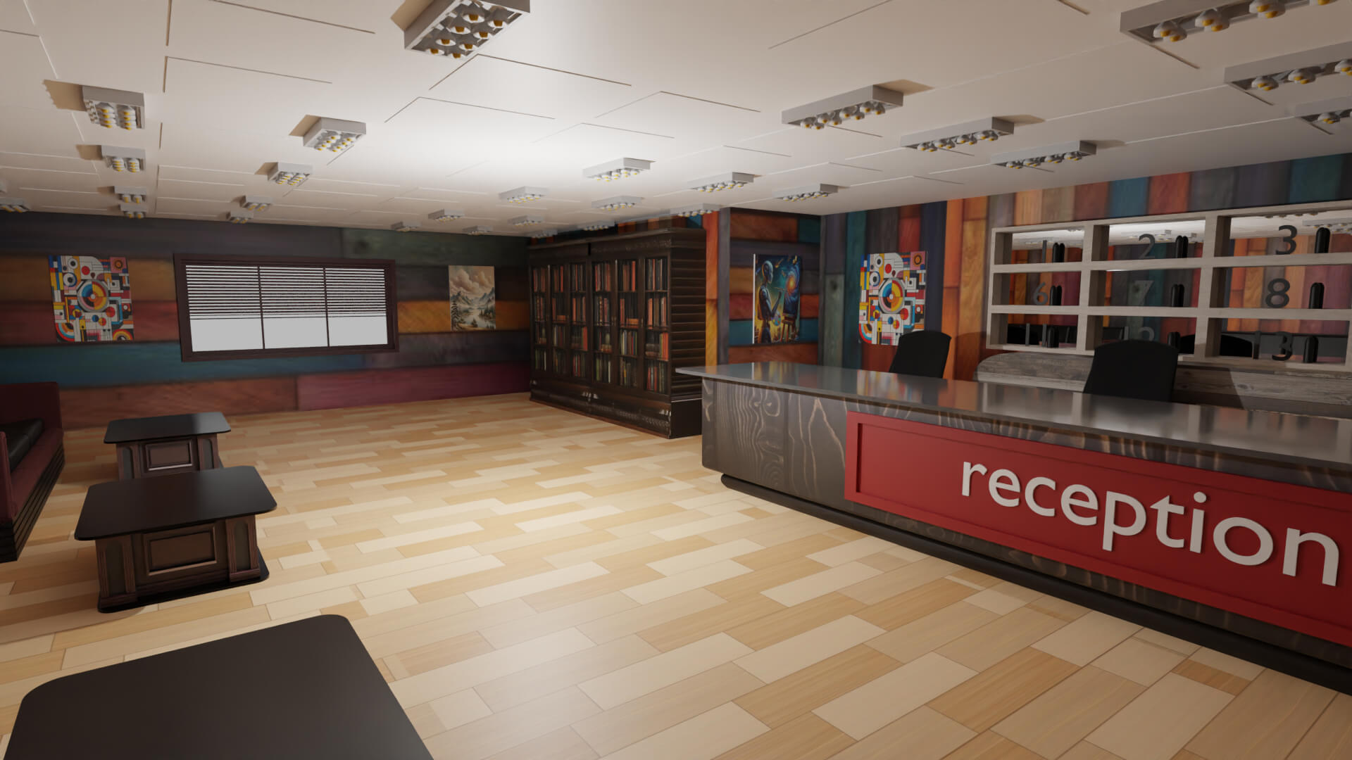 Reception Interior - 3D Model by militarymodels99