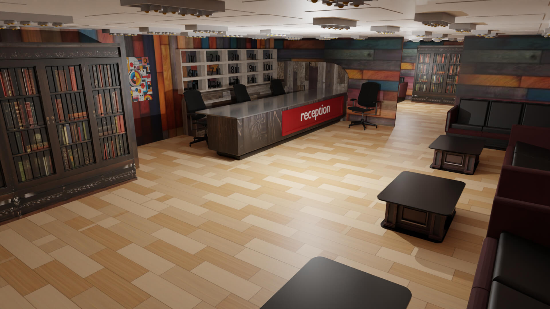 Reception Interior - 3D Model by militarymodels99