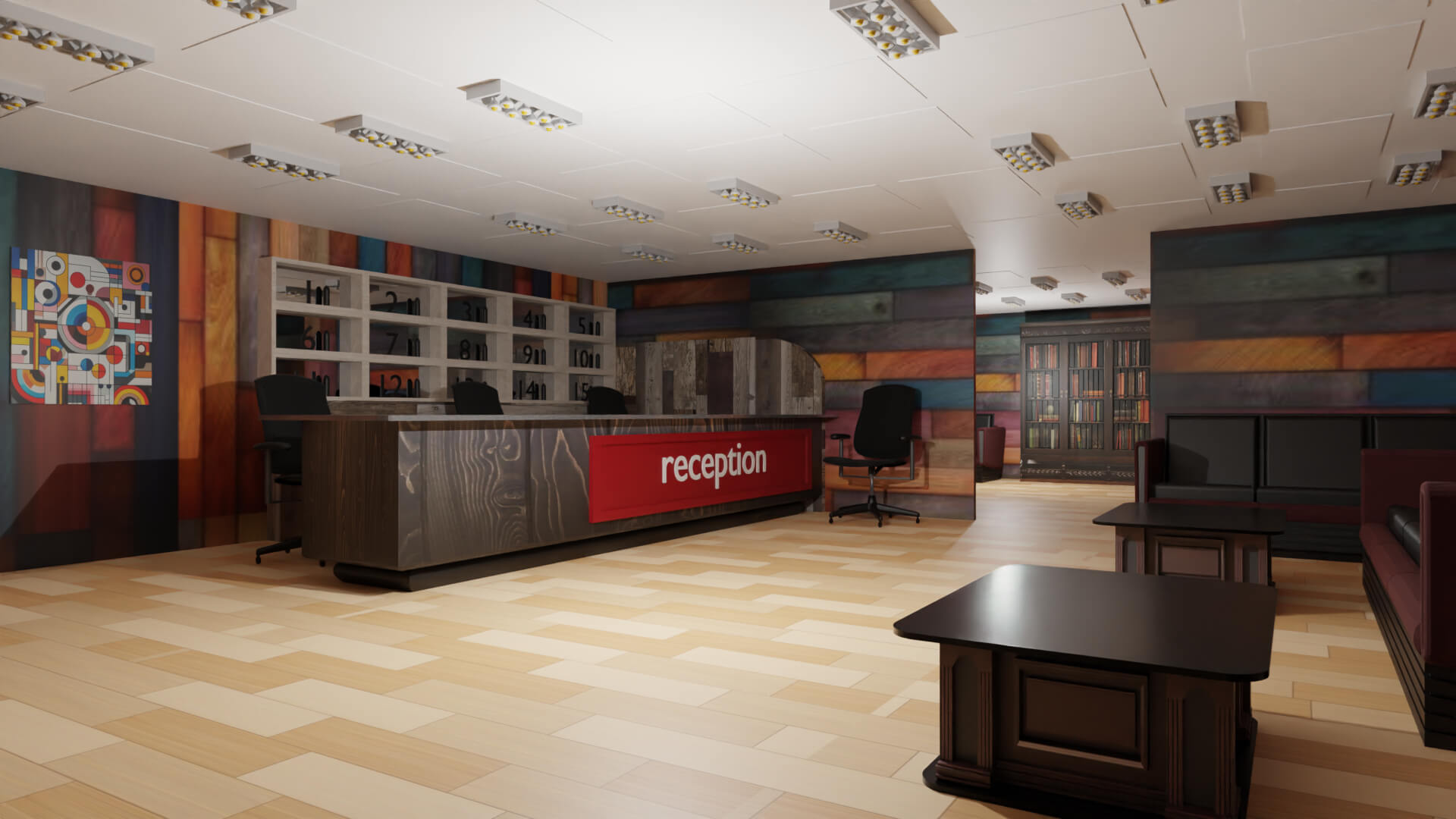 Reception Interior - 3D Model by militarymodels99