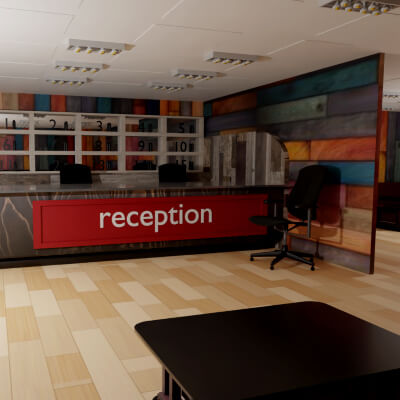 Reception Interior - 3D Model by militarymodels99