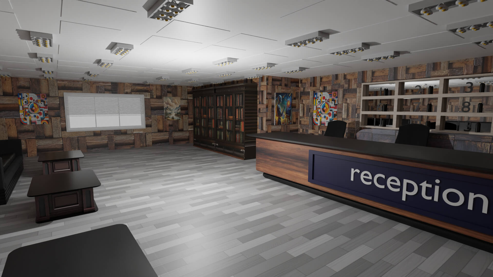 Reception Interior - 3D Model by militarymodels99