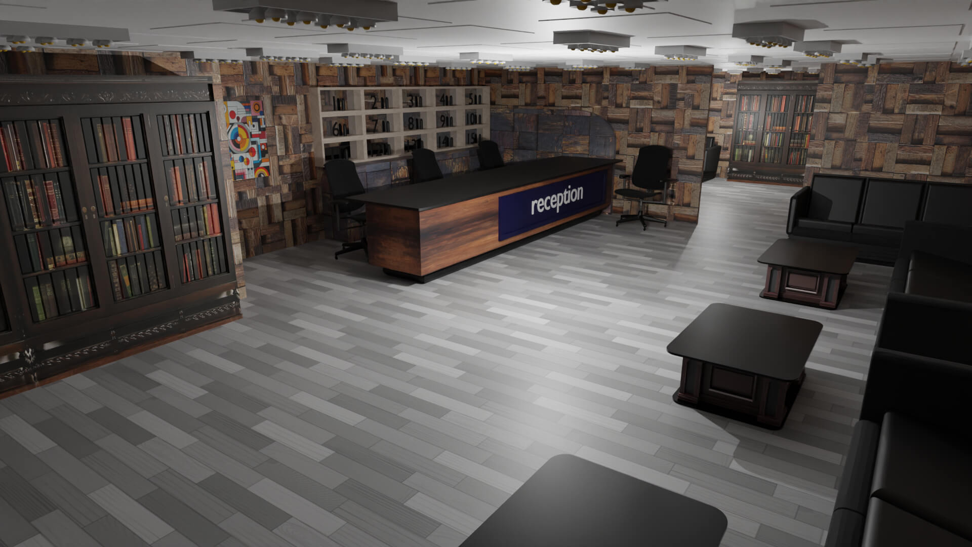 Reception Interior - 3D Model by militarymodels99