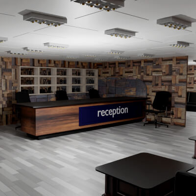 Reception Interior - 3D Model by militarymodels99