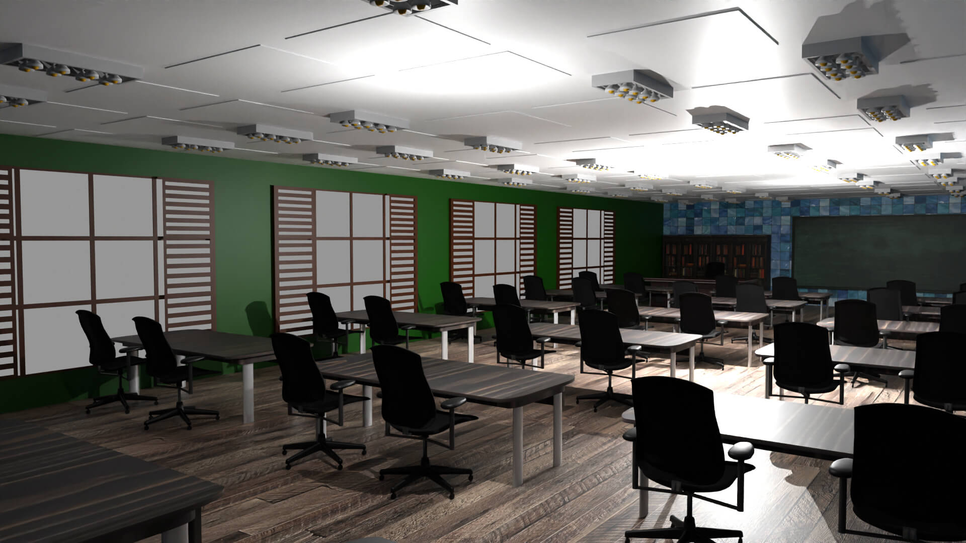 School Class Interior - 3D Model by militarymodels99