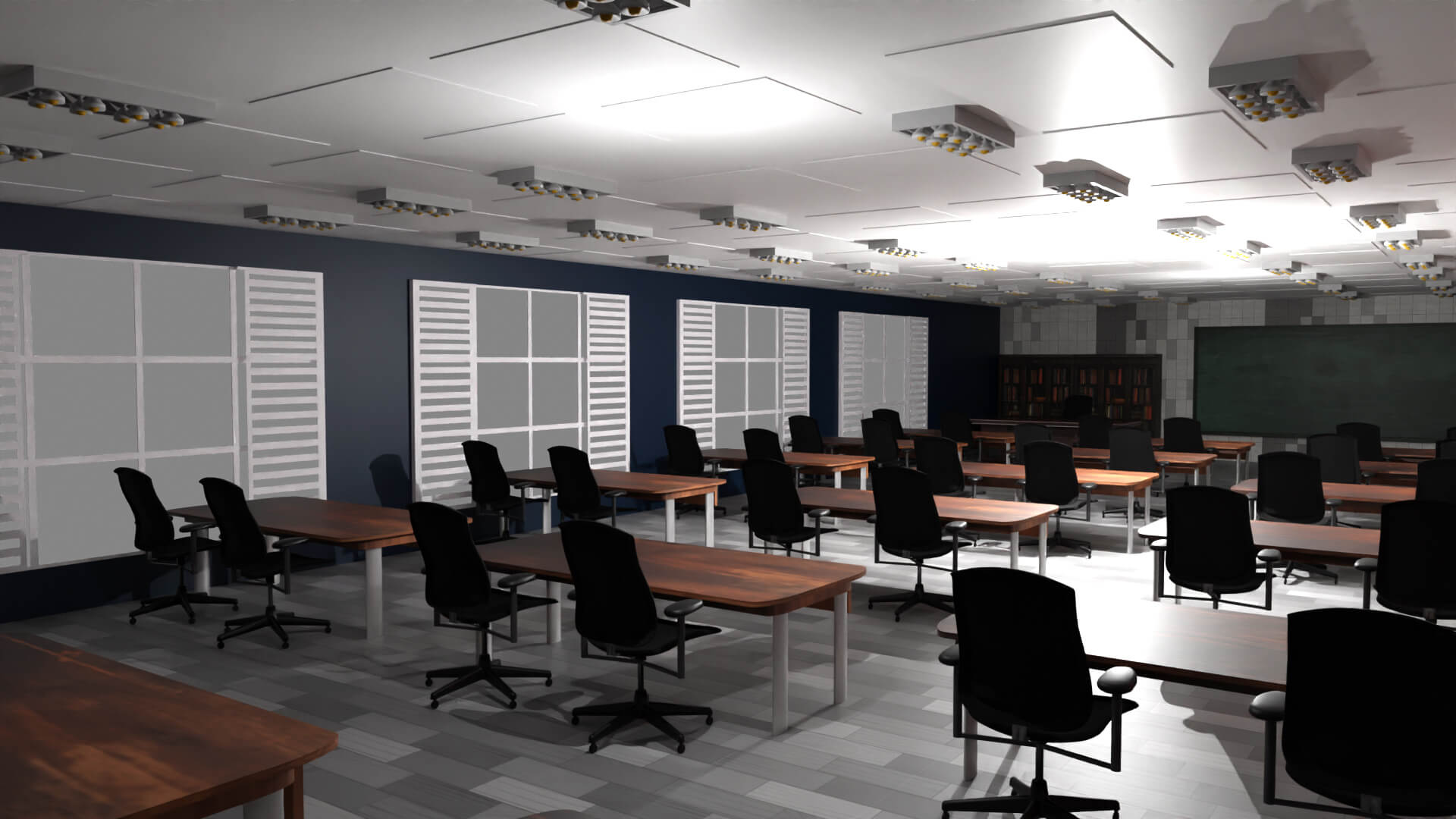 School Class Interior - 3D Model by militarymodels99