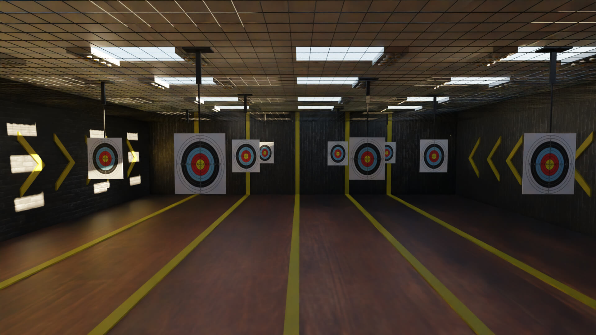 Shooting Range Interiors - 3D Model by militarymodels99