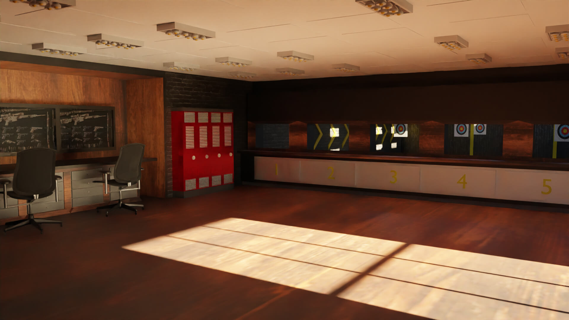 Shooting Range Interiors - 3D Model by militarymodels99