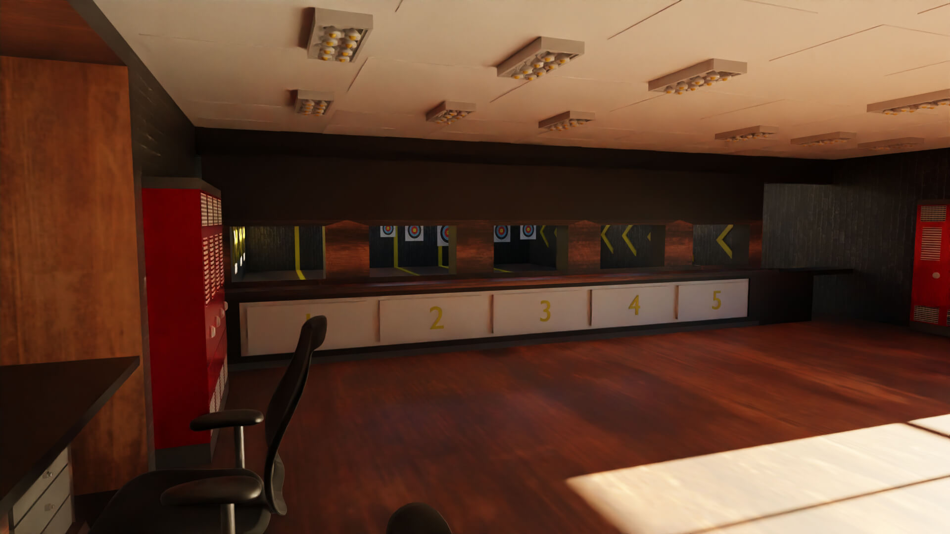 Shooting Range Interiors - 3D Model by militarymodels99