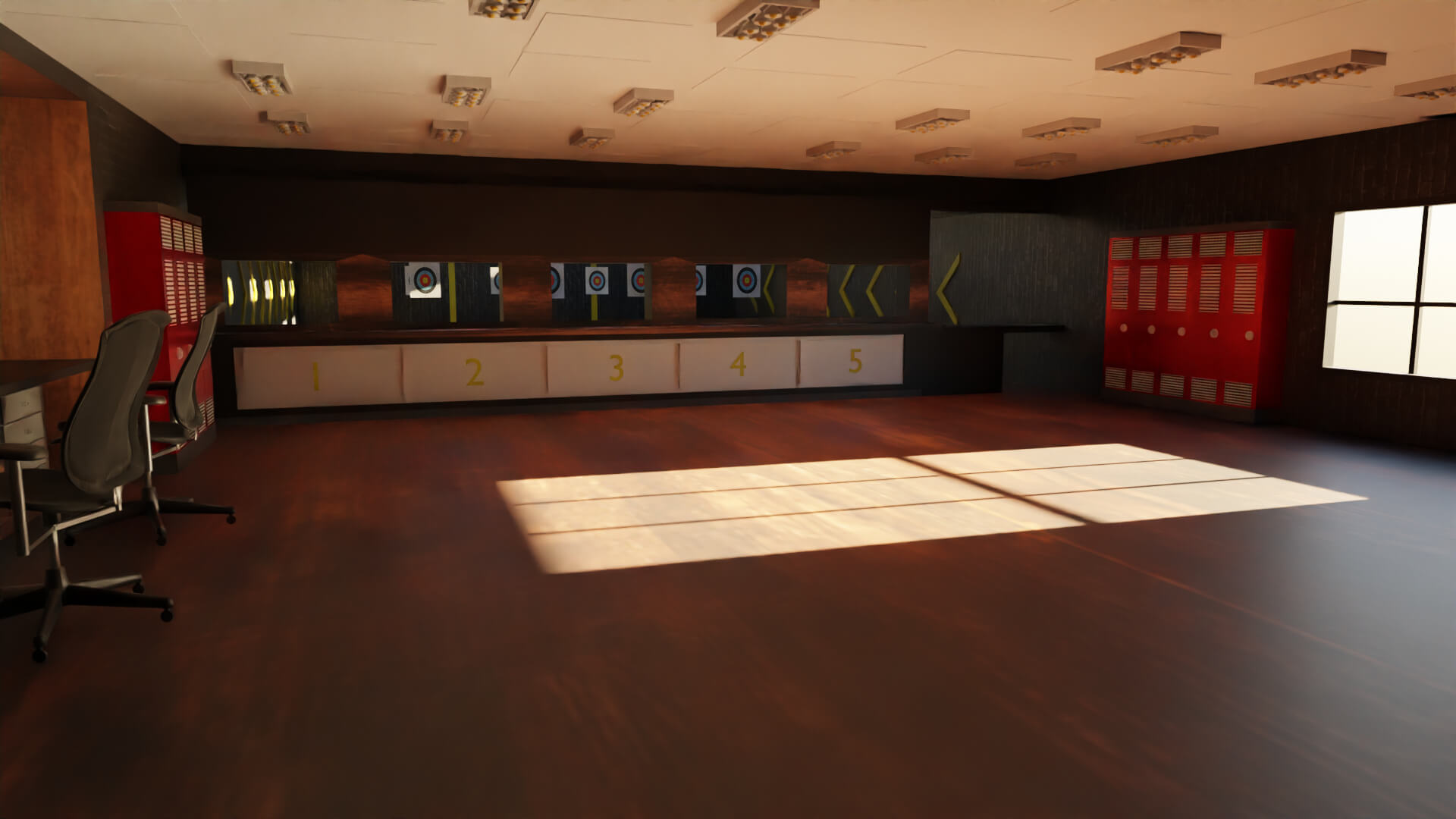 Shooting Range Interiors - 3D Model by militarymodels99