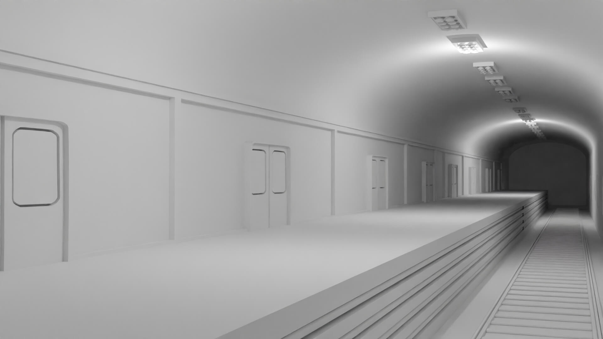 Subway Station No Material - 3D Model by militarymodels99