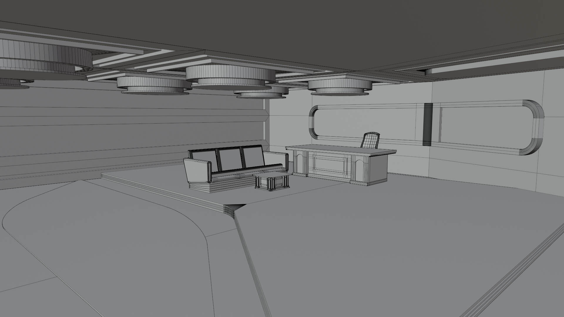 Talk Show Studio - 3D Model by militarymodels99