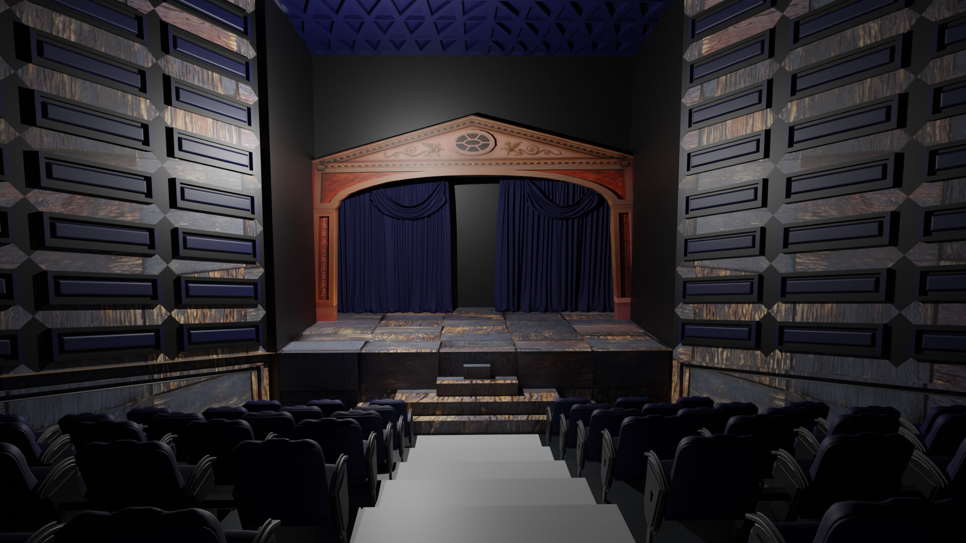 Theater Interior - 3D Model by militarymodels99