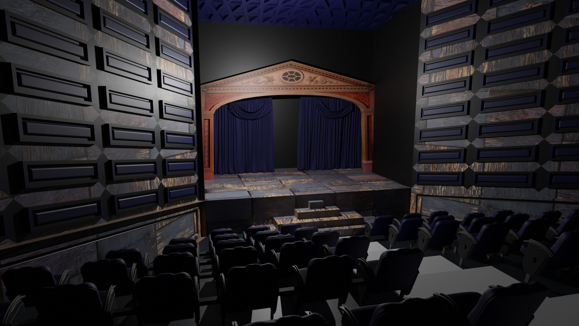 Theater Interior - 3D Model by militarymodels99