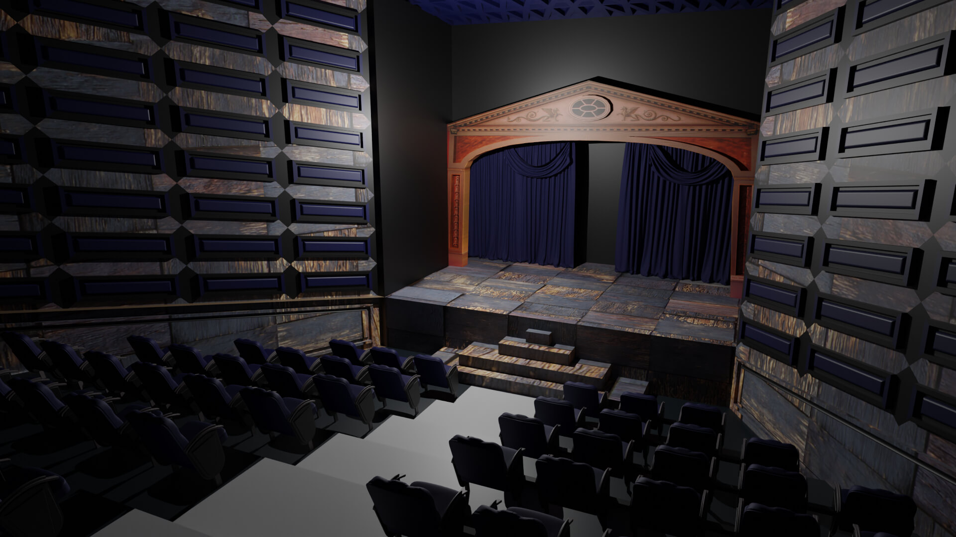 Theater Interior - 3D Model by militarymodels99