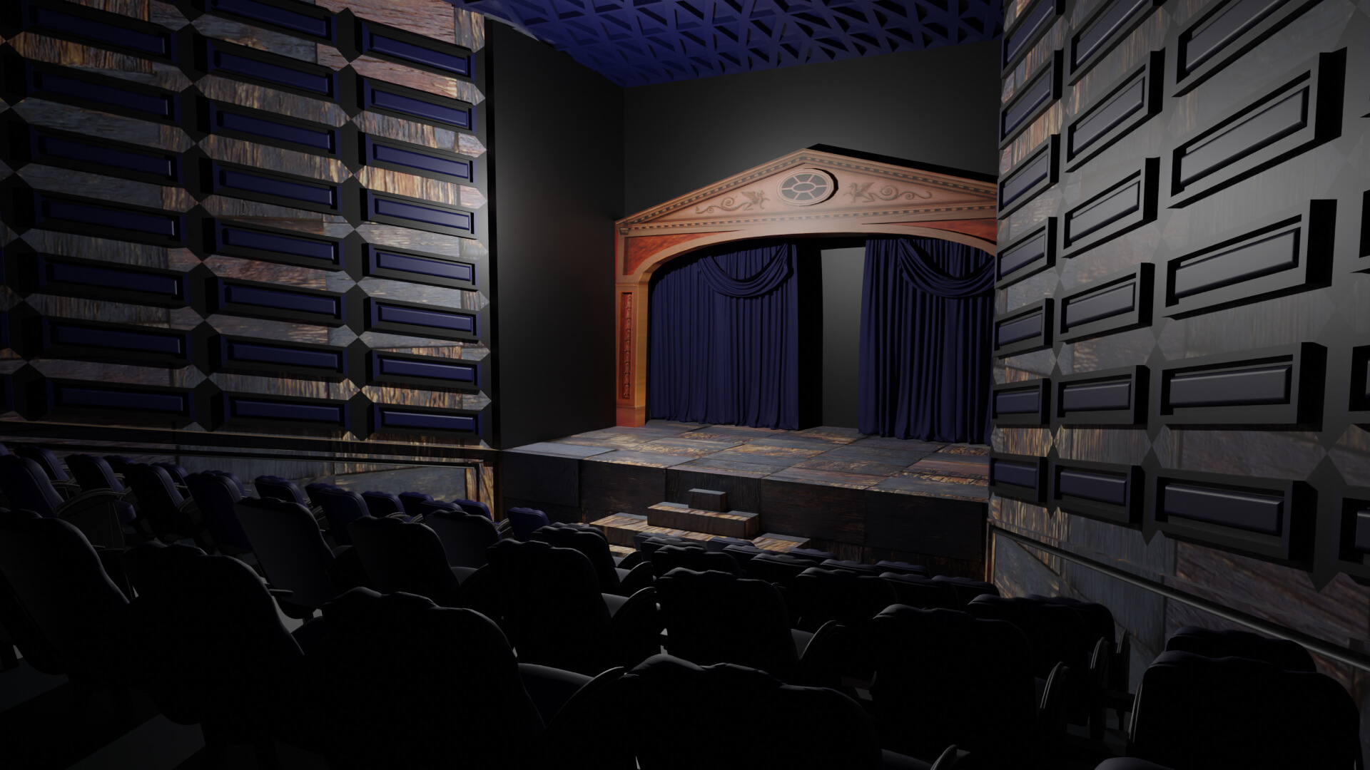 Theater Interior - 3D Model by militarymodels99