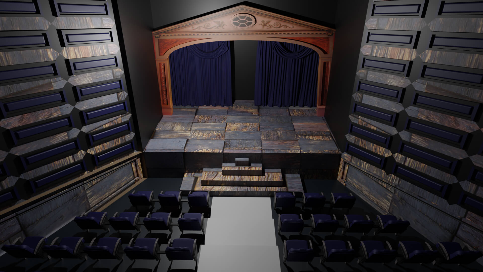 Theater Interior - 3D Model by militarymodels99