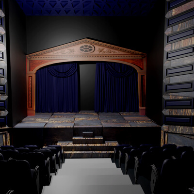 Theater Interior - 3D Model by militarymodels99