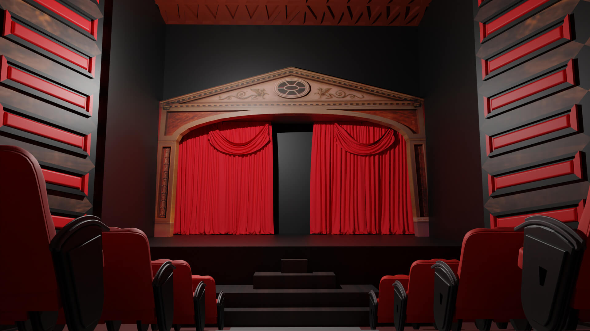 Theater Interior - 3D Model by militarymodels99