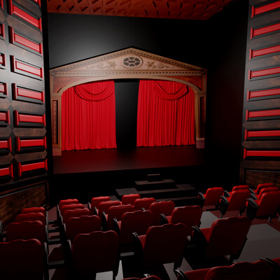 Theater Interior - 3D Model by militarymodels99
