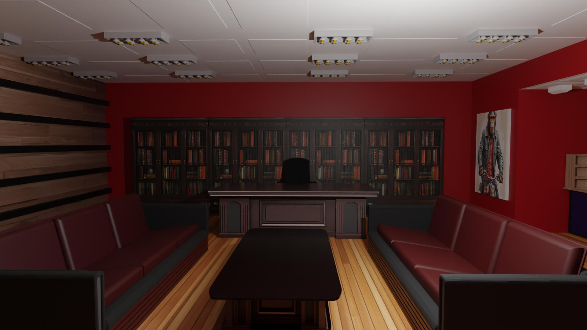 Work Office Interior - 3D Model by militarymodels99