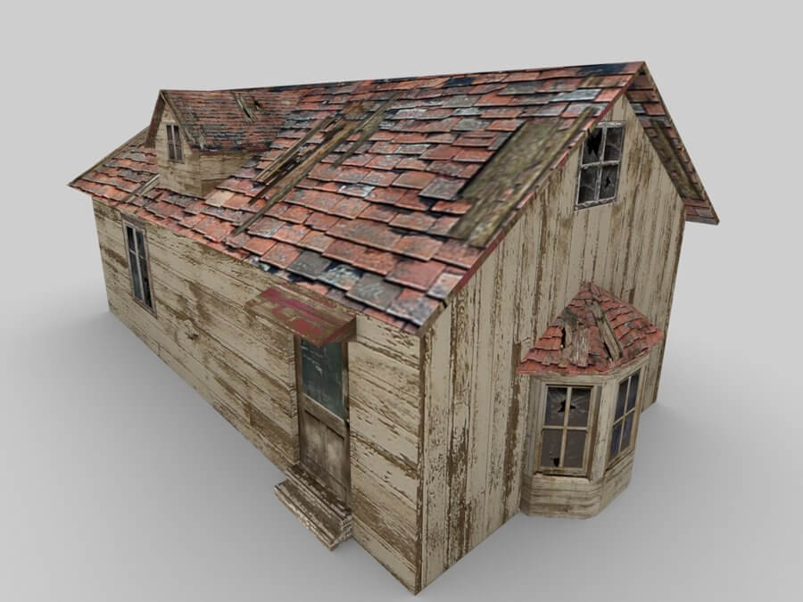3d old house 3D Render, Digital Art by milky tower