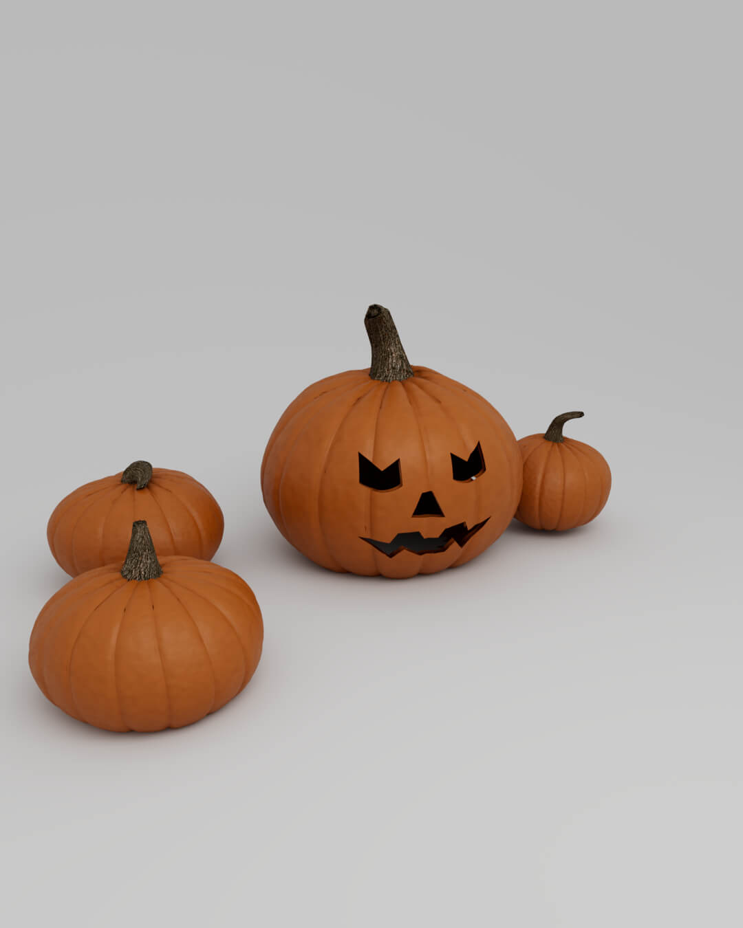 Halloween Pumpkins - 3D Model by milleondeblakio