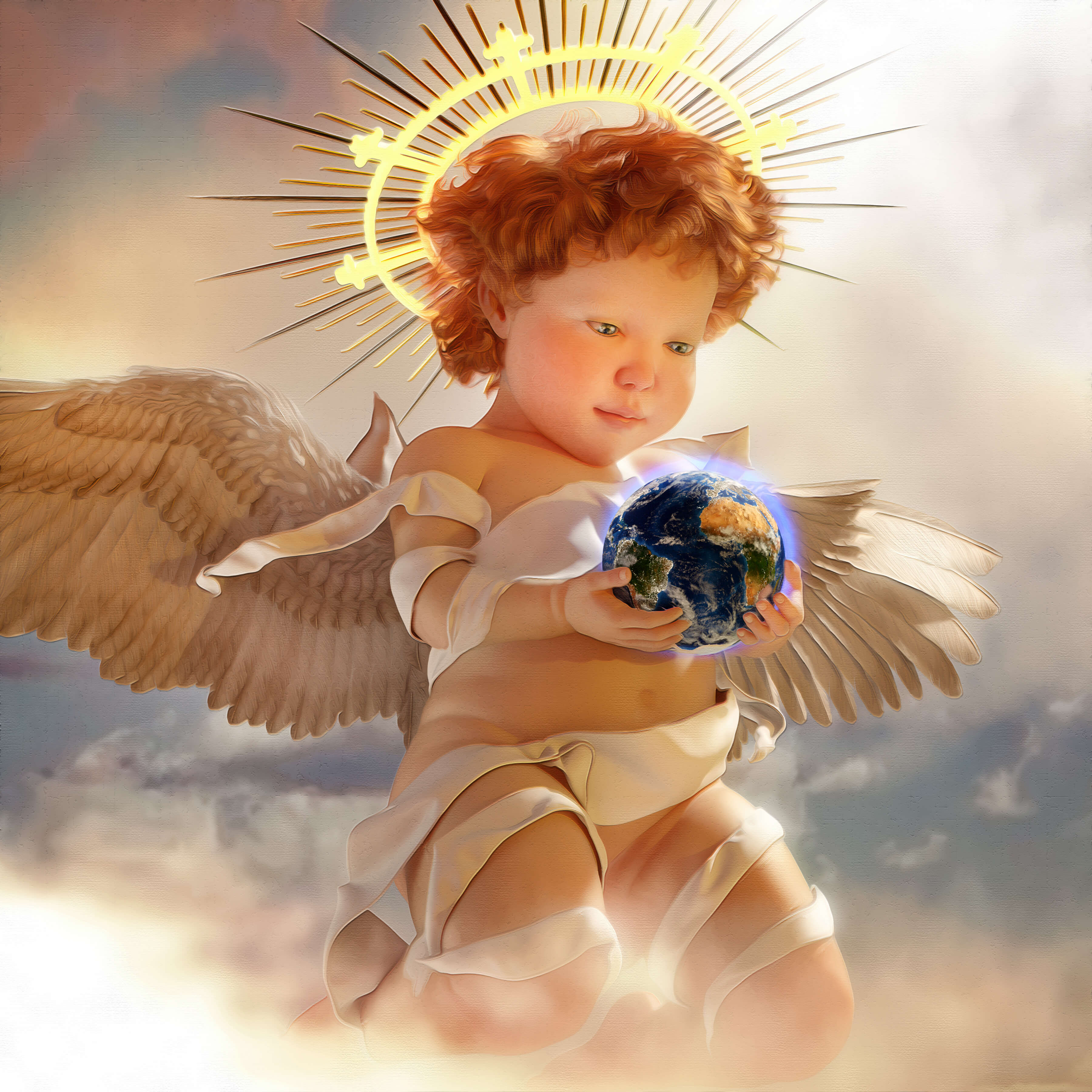 Holy Infant 3D Render, Digital Art by millerblaine
