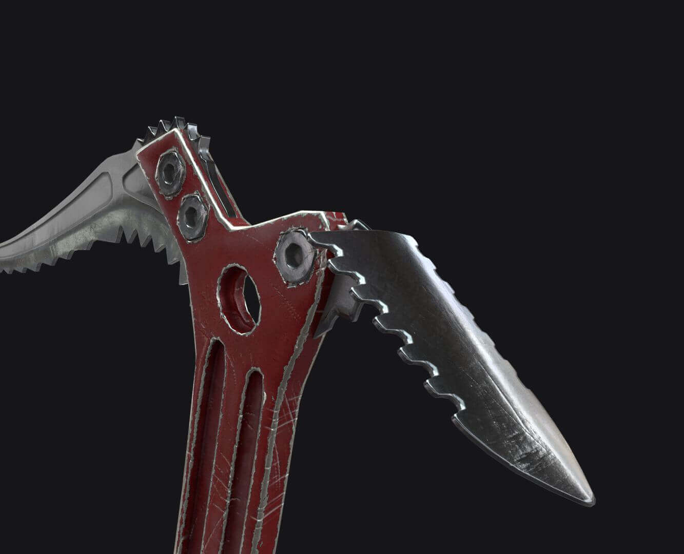 Ice Climbing Axe - 3D Model by MilosPre