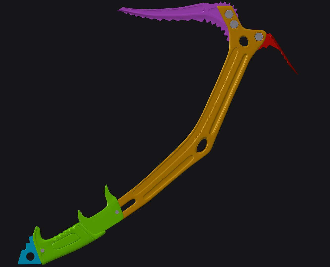 Ice Climbing Axe - 3D Model by MilosPre