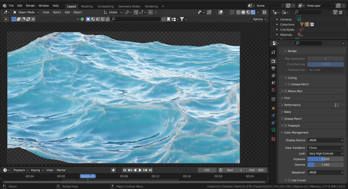 Ocean Realistic In Blender 3d Model By Mim232007
