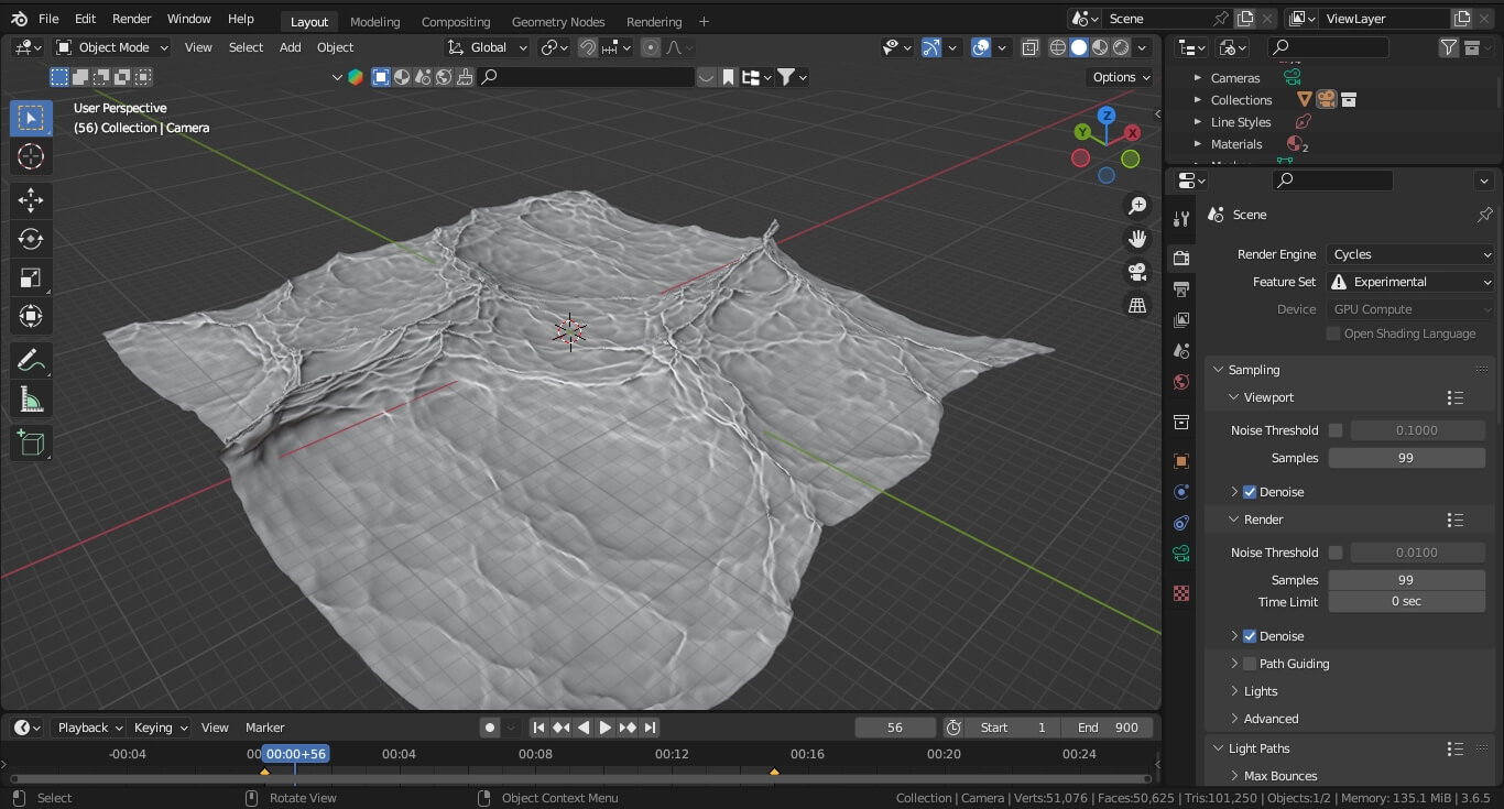 Ocean Realistic in Blender - 3D Model by mim232007